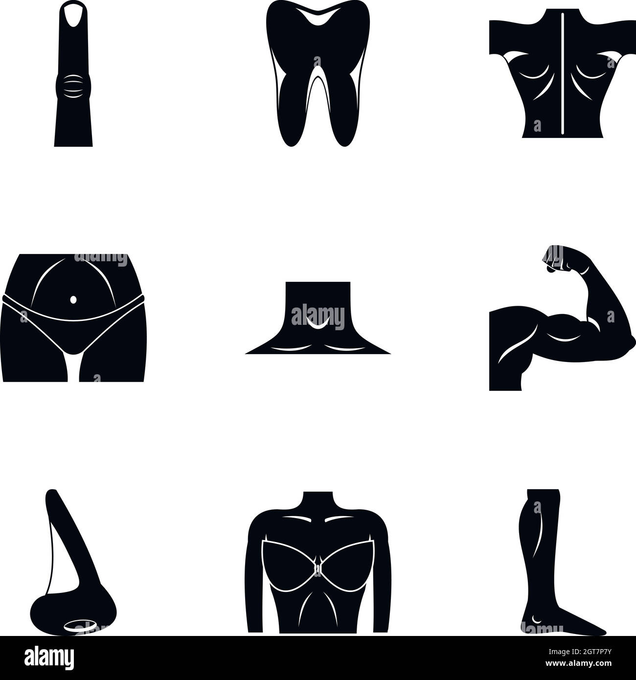 Human anatomy icons parts hi-res stock photography and images - Alamy
