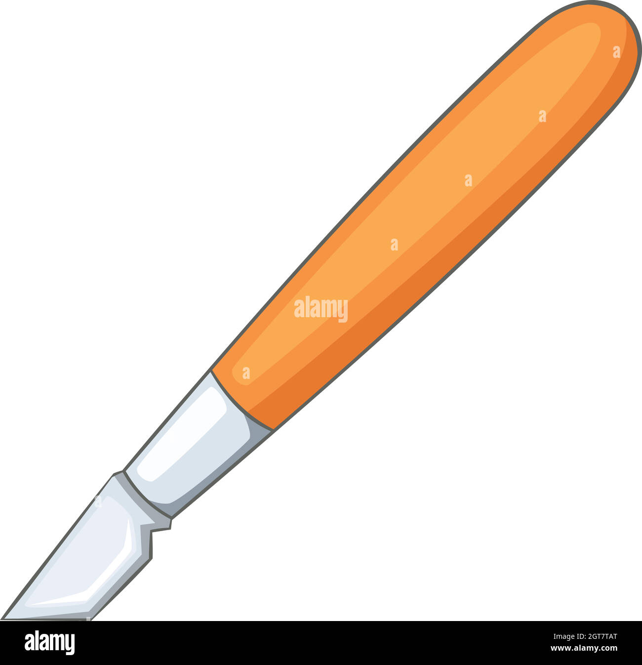 Wood chisel for carving wood icon, cartoon style Stock Vector Image ...