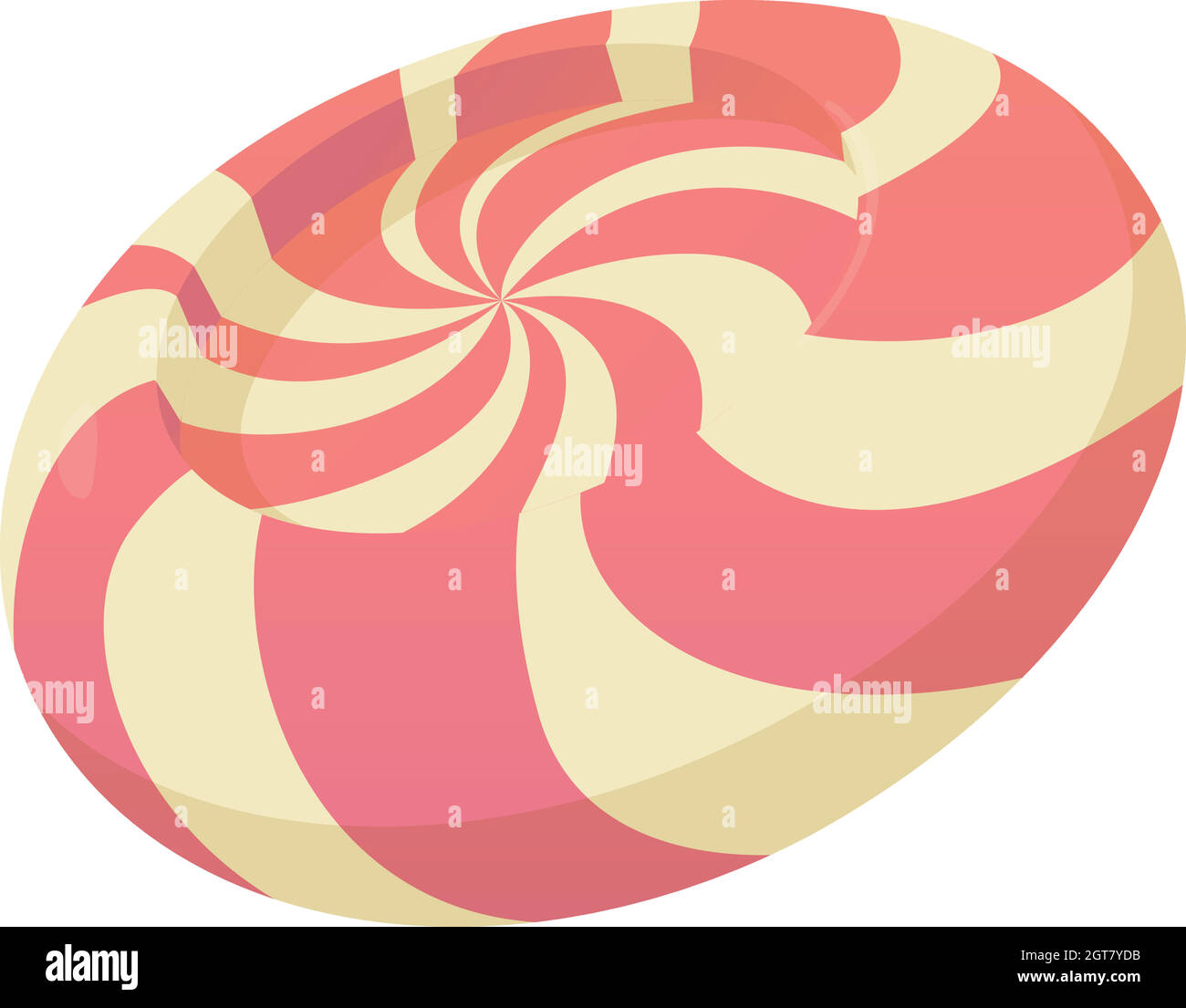 Striped candy icon, cartoon style Stock Vector Image & Art - Alamy