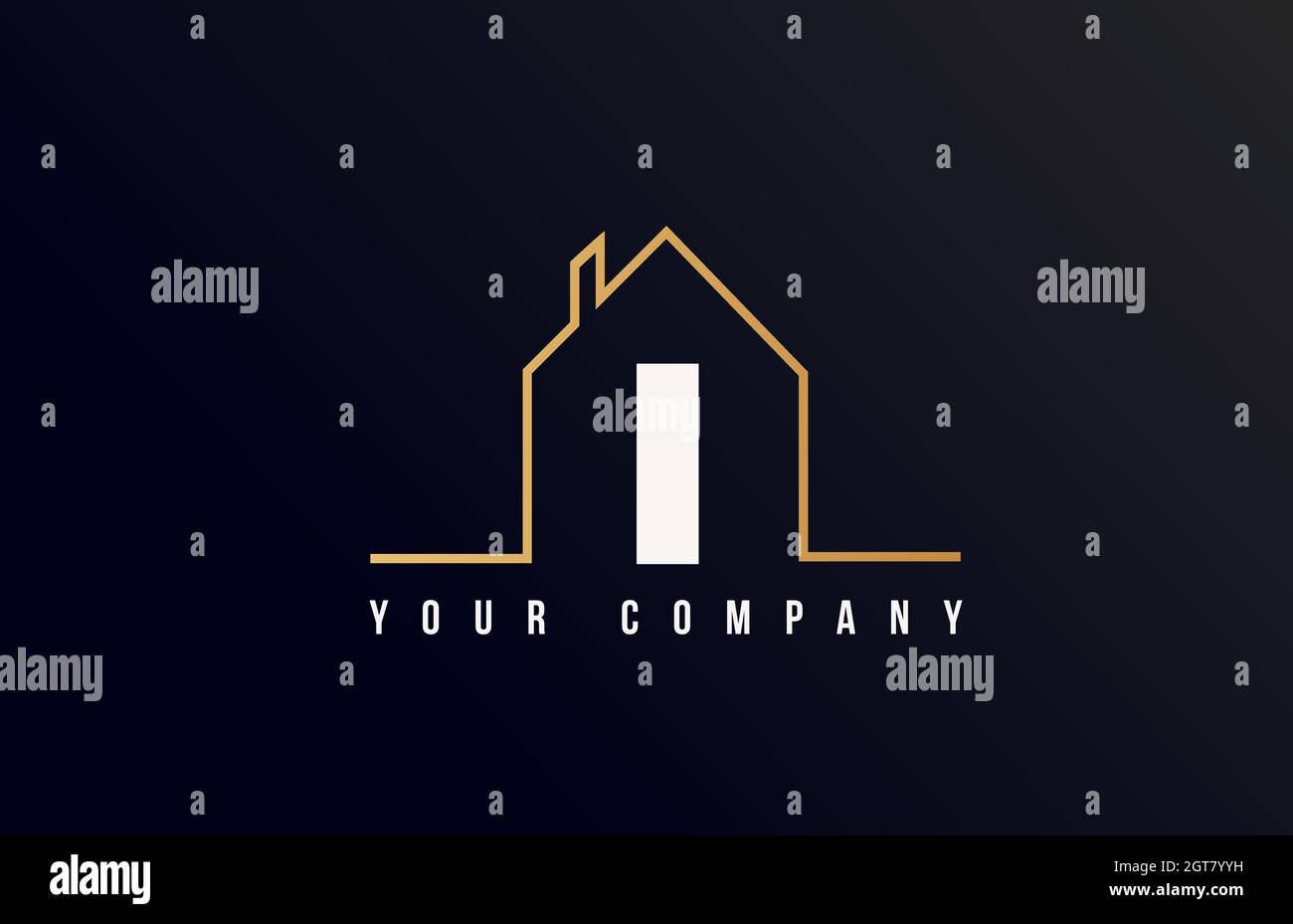 I house alphabet letter icon logo design. House real estate for company ...