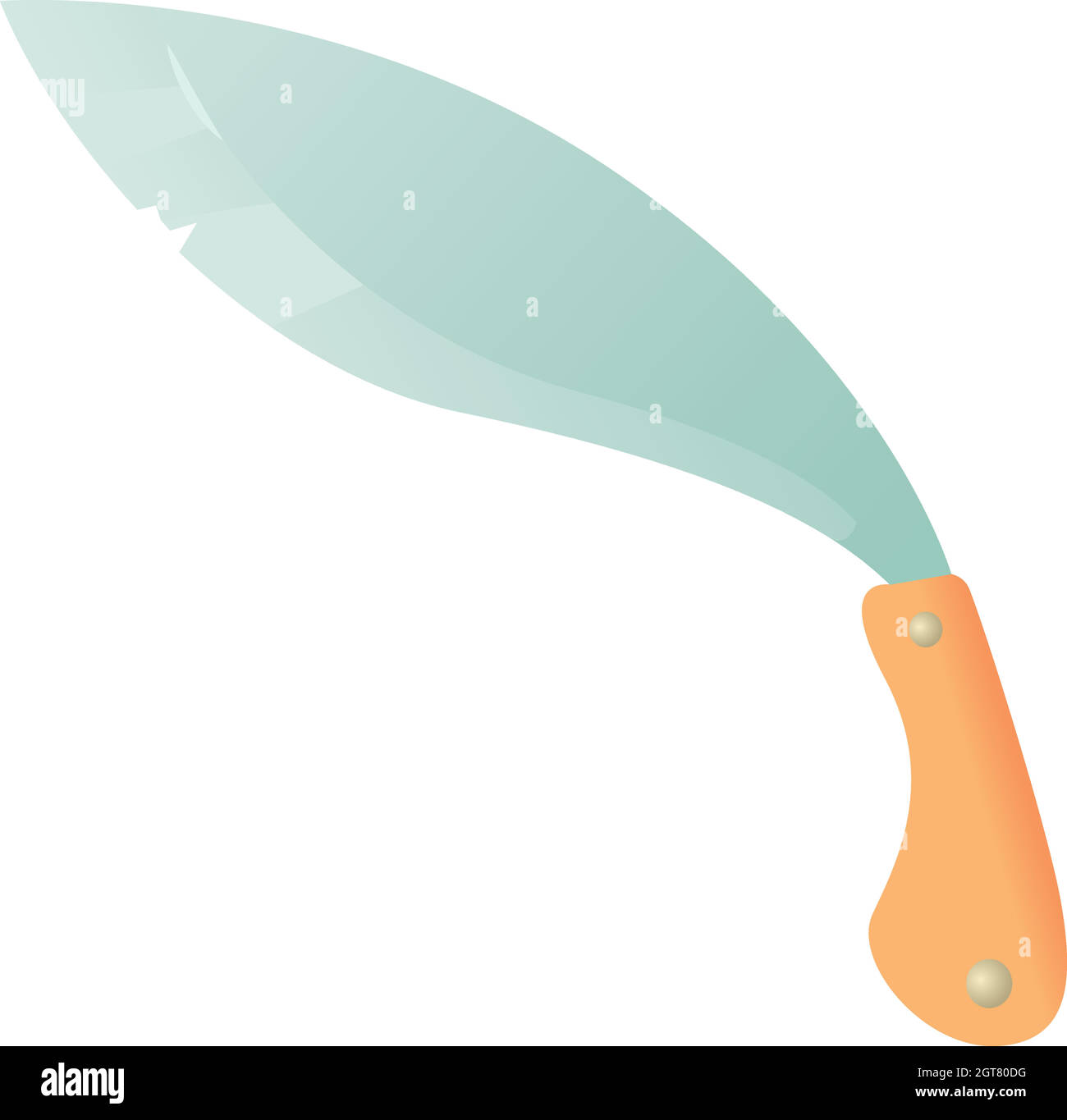 Crooked knife icon, cartoon style Stock Vector Image & Art - Alamy