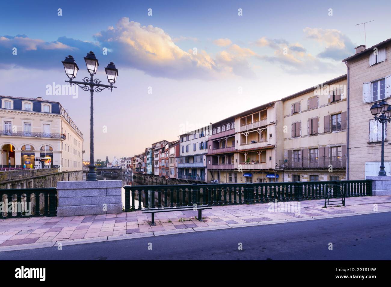 Sunrise over Castres city in France Stock Photo - Alamy