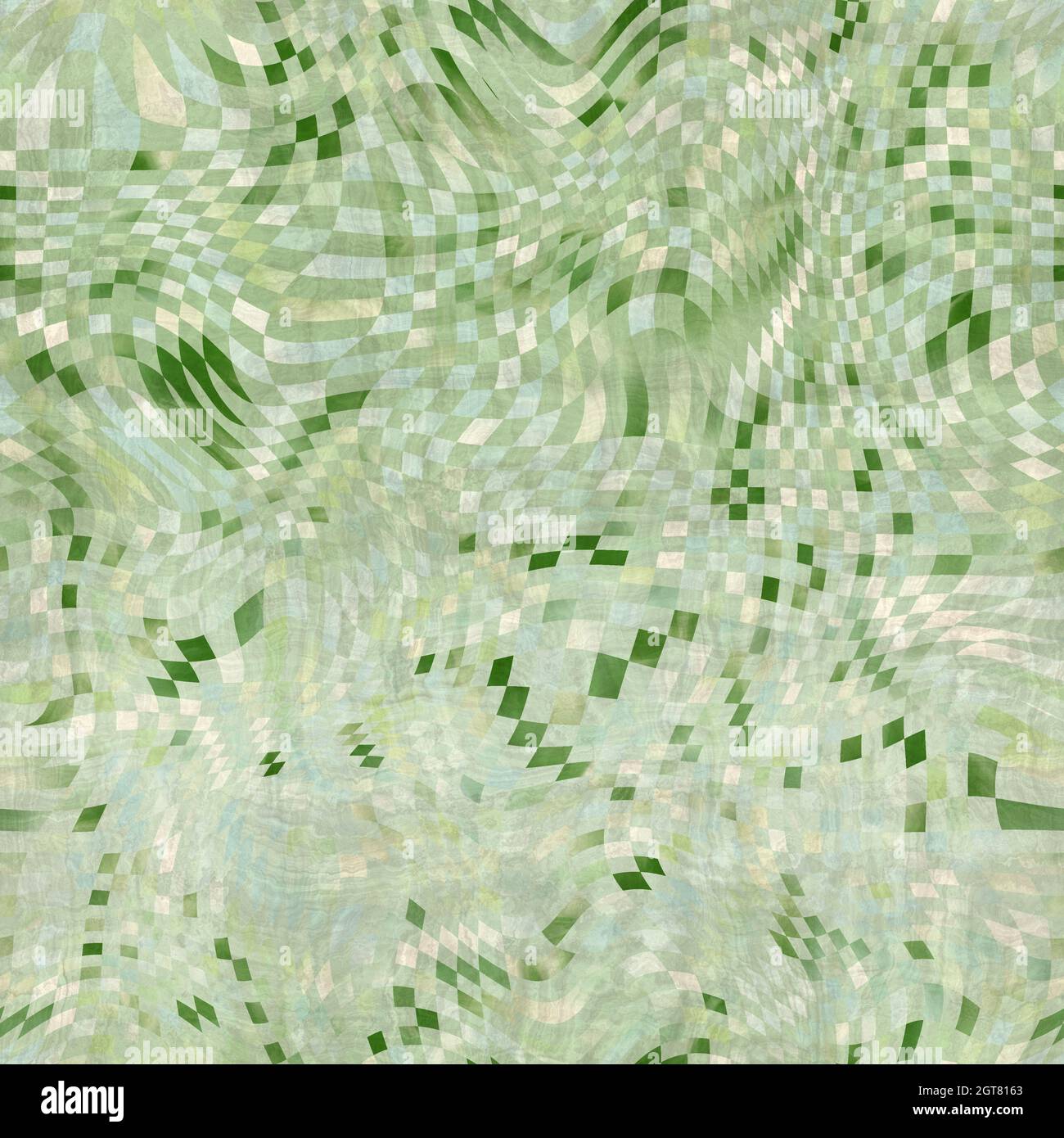 Seamless abstract wavy distorted check pattern for print Stock Photo ...