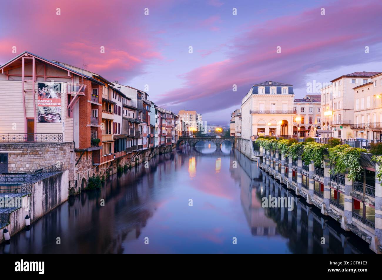 Sunrise over Castres city in France Stock Photo - Alamy