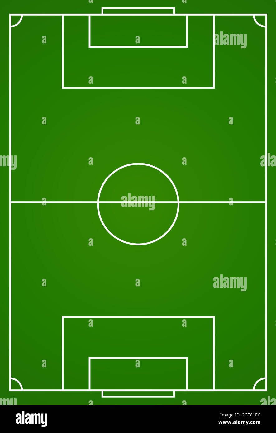 Aerial view football court Stock Vector Images - Alamy