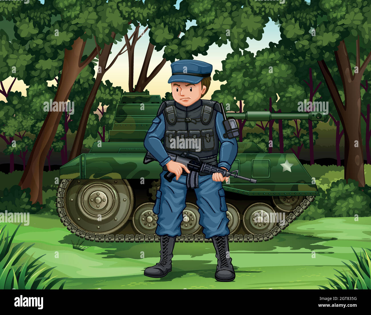 Field soldier Stock Vector Images - Alamy