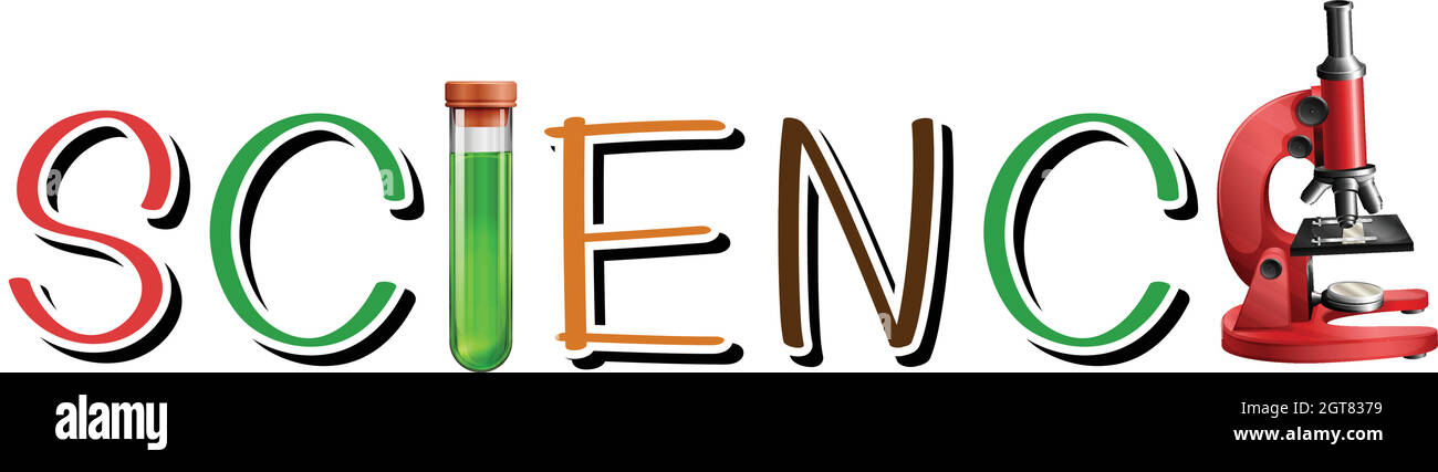 Letters forming the word science Stock Vector Image & Art - Alamy