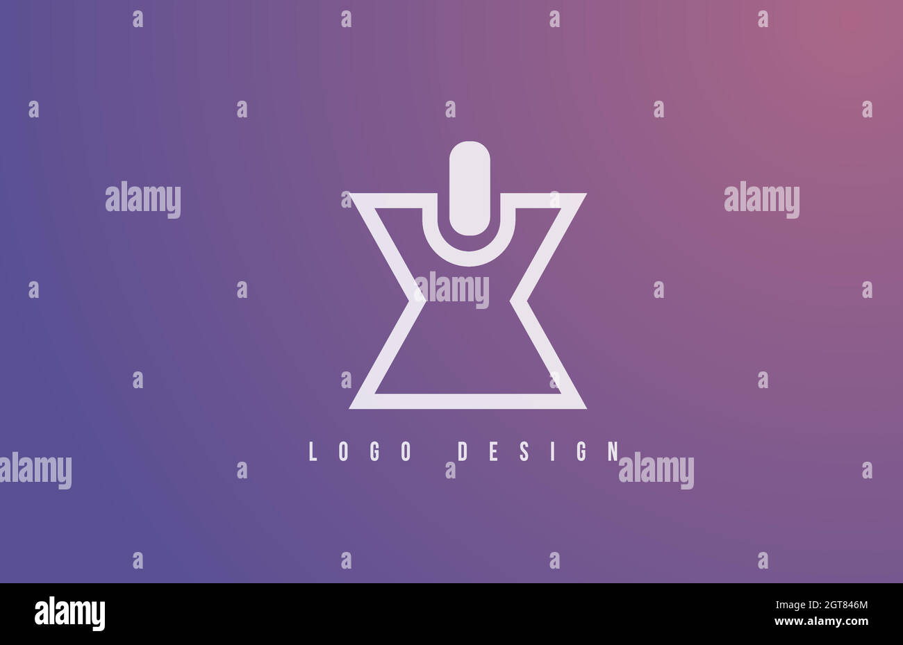 X alphabet logo letter for business and company with geometric style ...