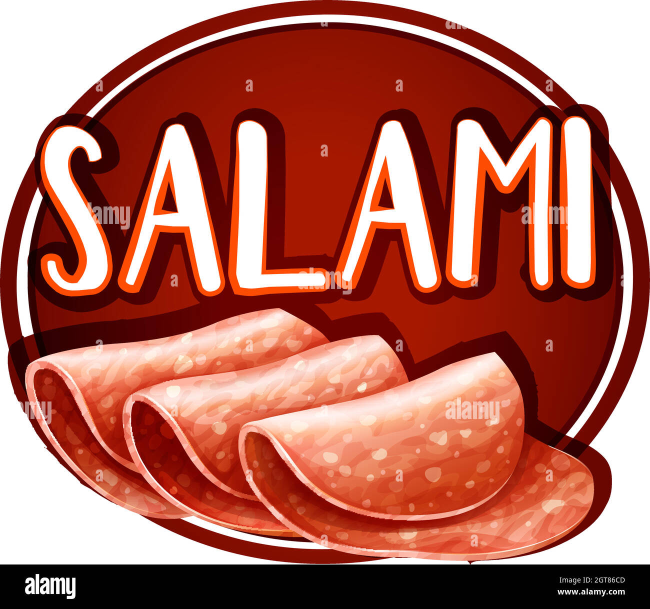 Beef slices white background Stock Vector Images - Alamy