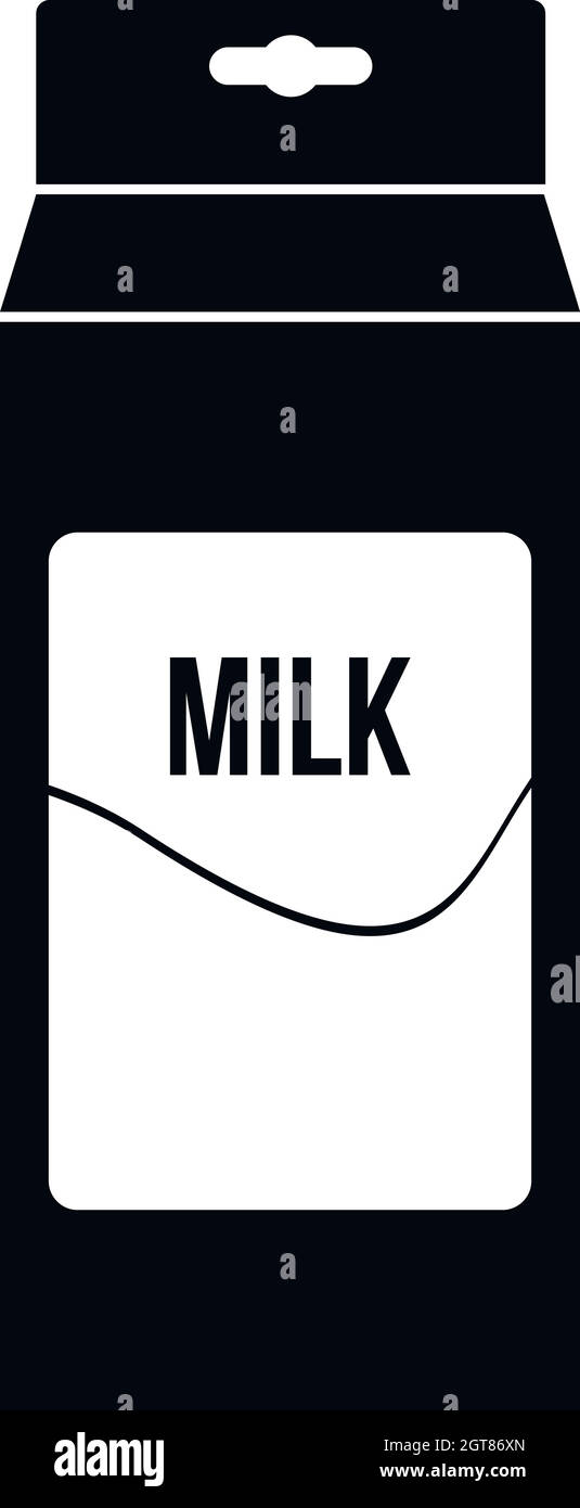 Milk icon, simple style Stock Vector Image & Art - Alamy