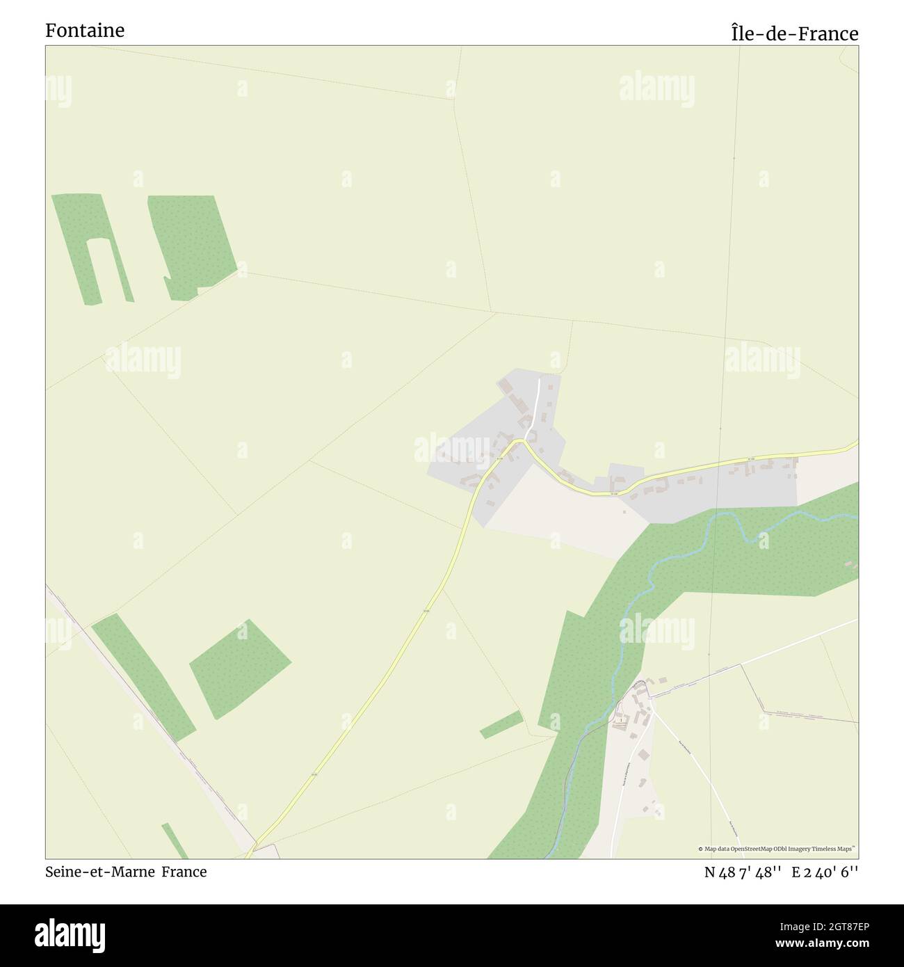Fontaine, Seine-et-Marne, France, Île-de-France, N 48 7' 48'', E 2 40 ...