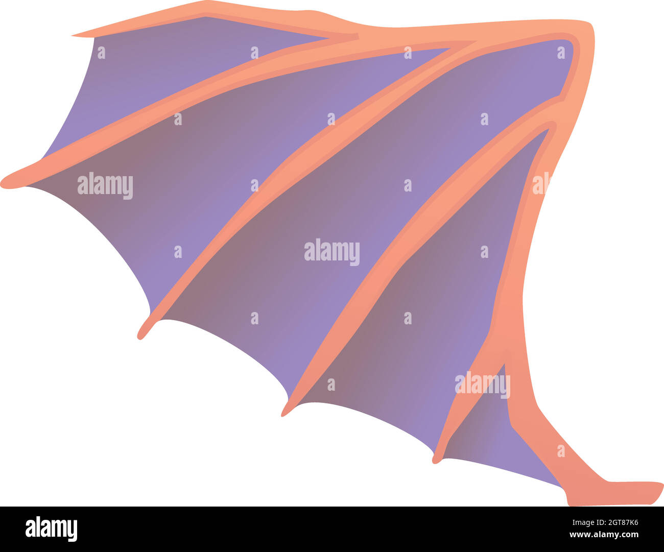 Dragon wing icon, cartoon style Stock Vector Image & Art - Alamy