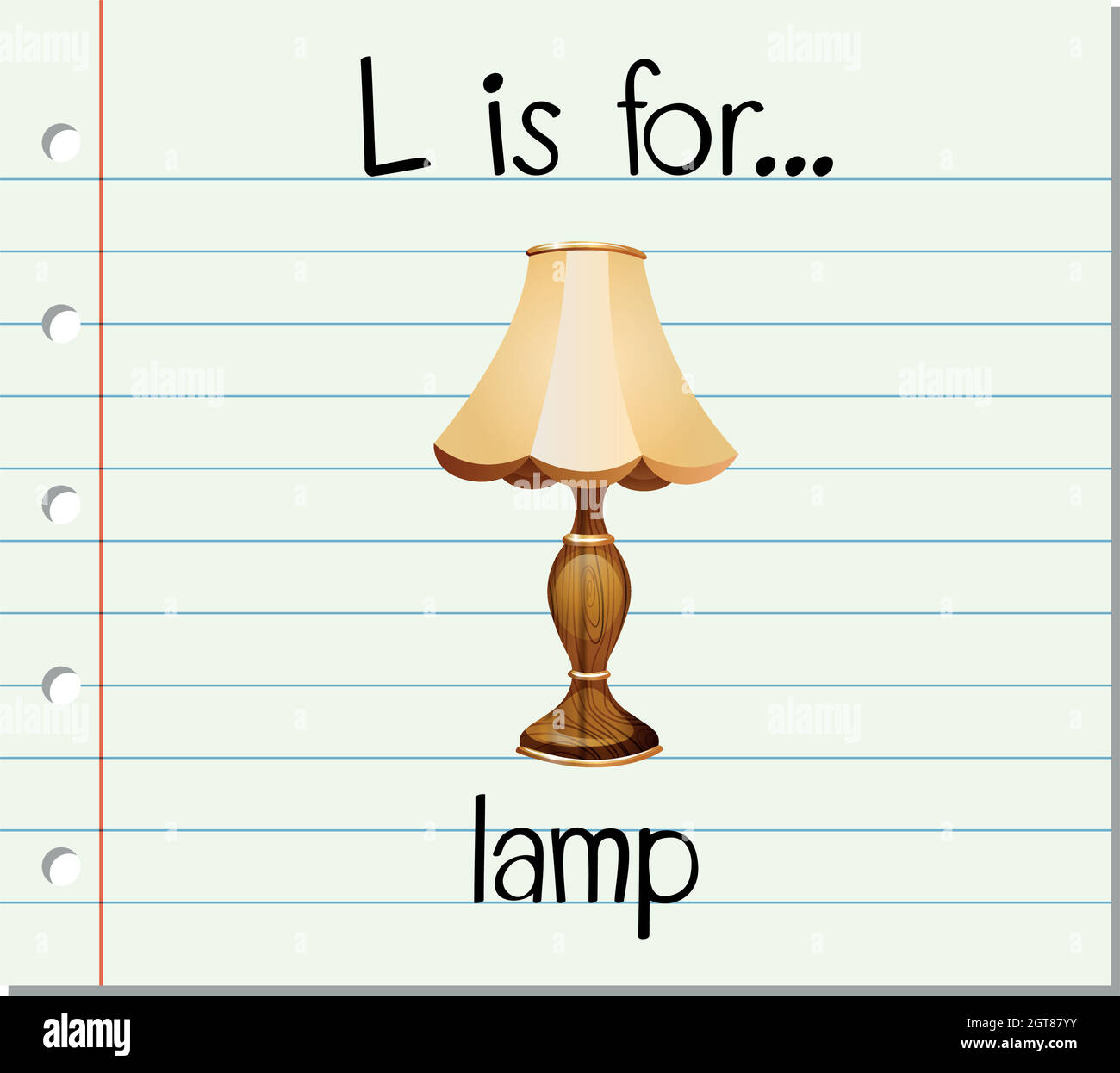 Flashcard letter L is for lamp Stock Vector Image & Art - Alamy