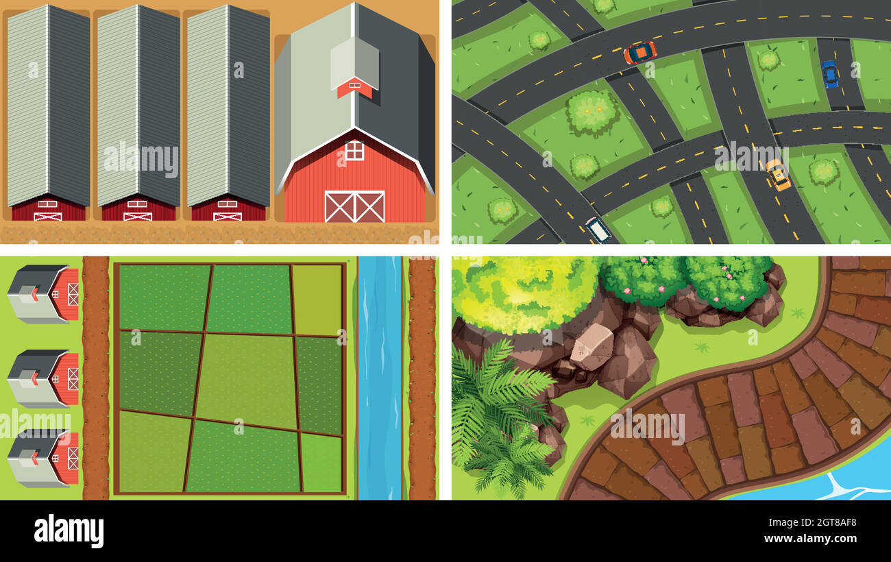 Scene map Stock Vector Images - Alamy