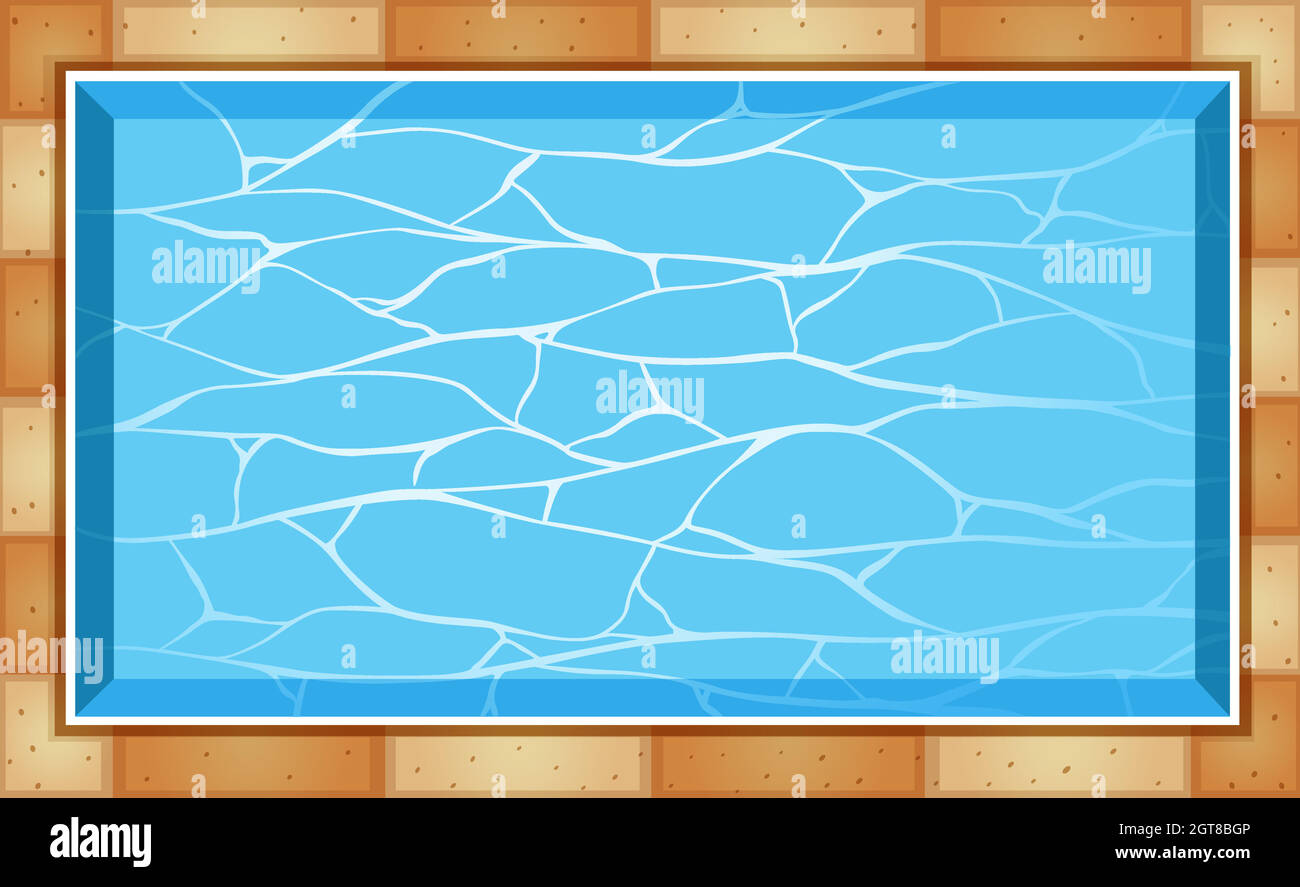 Blue water background top view Stock Vector Images - Alamy