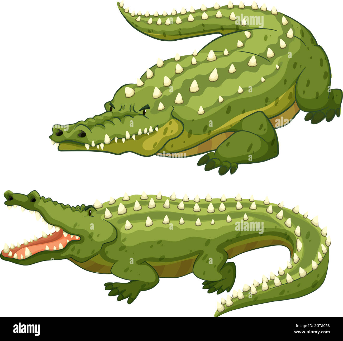 Huge crocodile Stock Vector Images - Alamy