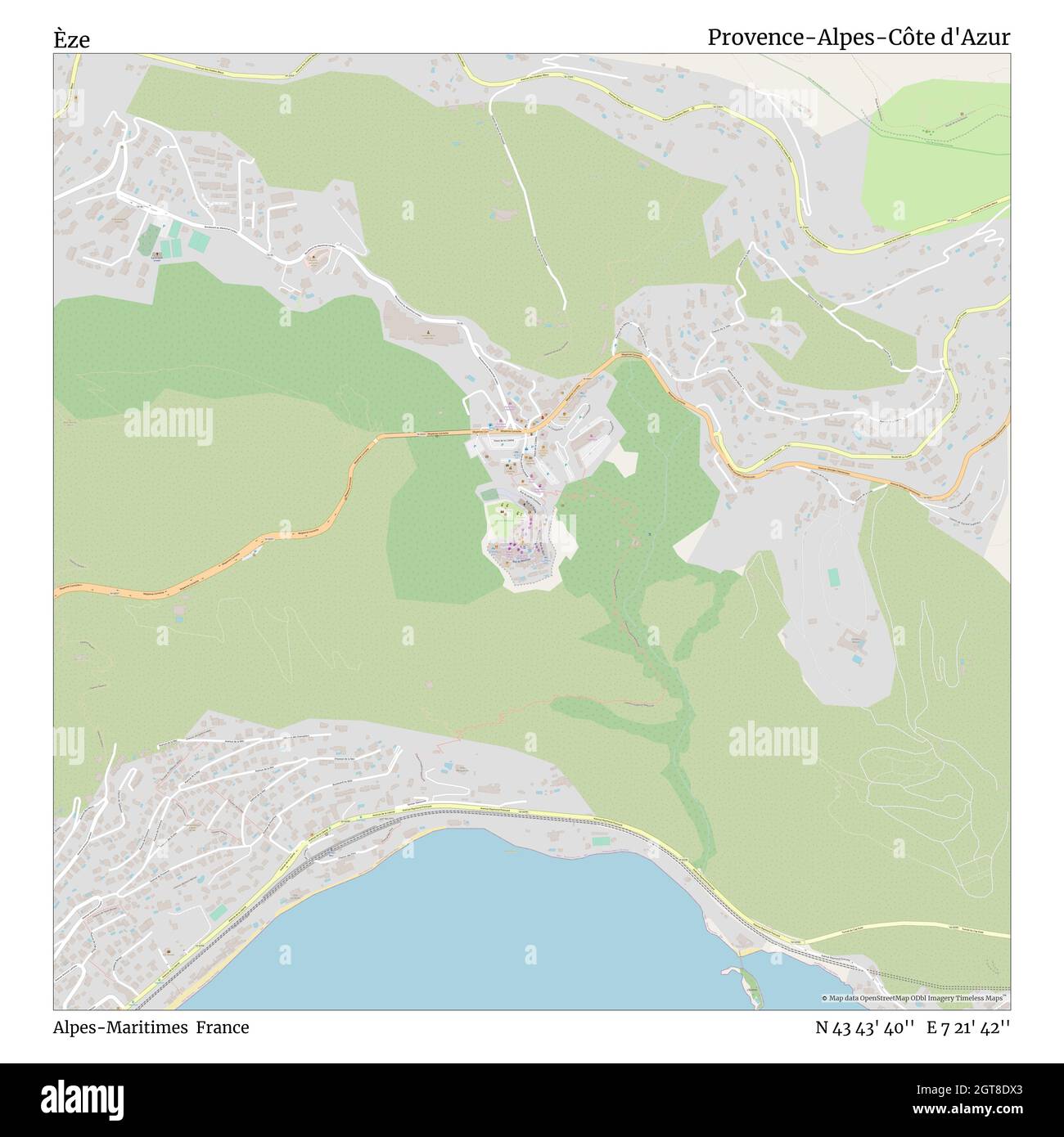 Eze cote dazur france Cut Out Stock Images & Pictures - Alamy