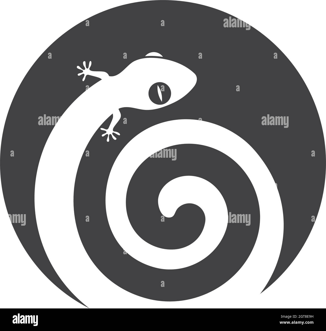 Gecko logo vector icon illustration Stock Vector Image & Art - Alamy