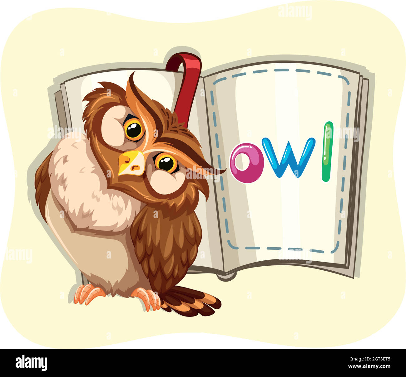 Looking at book Stock Vector Images - Alamy