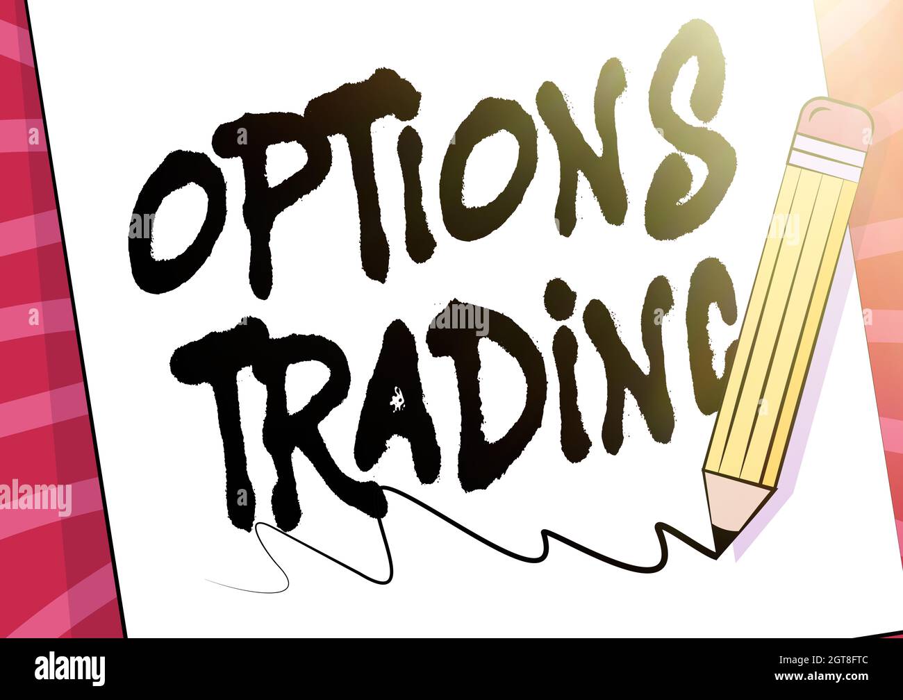 Writing displaying text Options Trading. Word Written on Different ...
