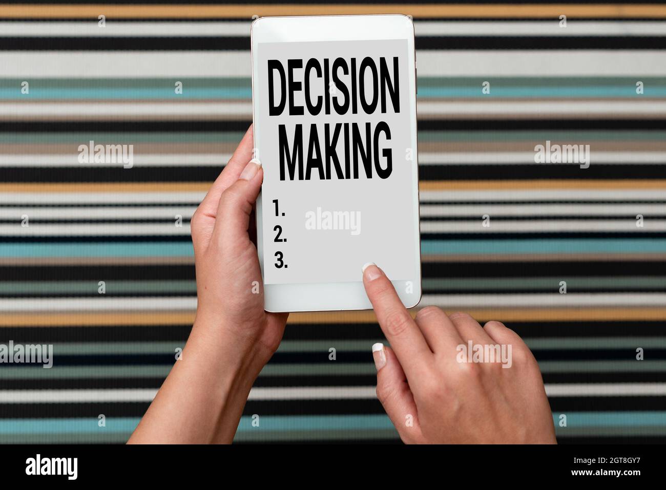 Conceptual caption Decision Making. Word Written on The act of deciding ...