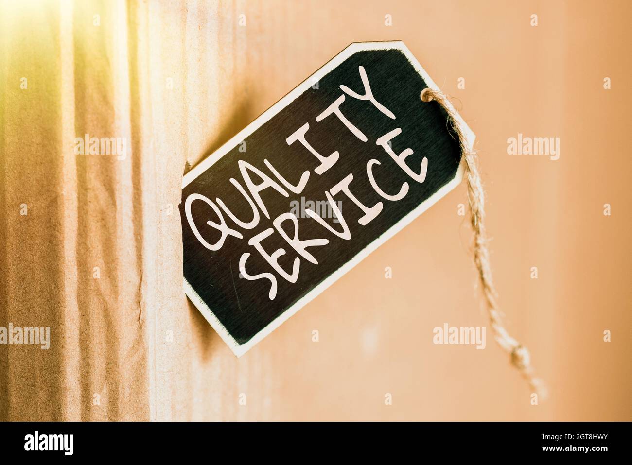 Hand writing sign Quality Service. Business approach how well delivered ...