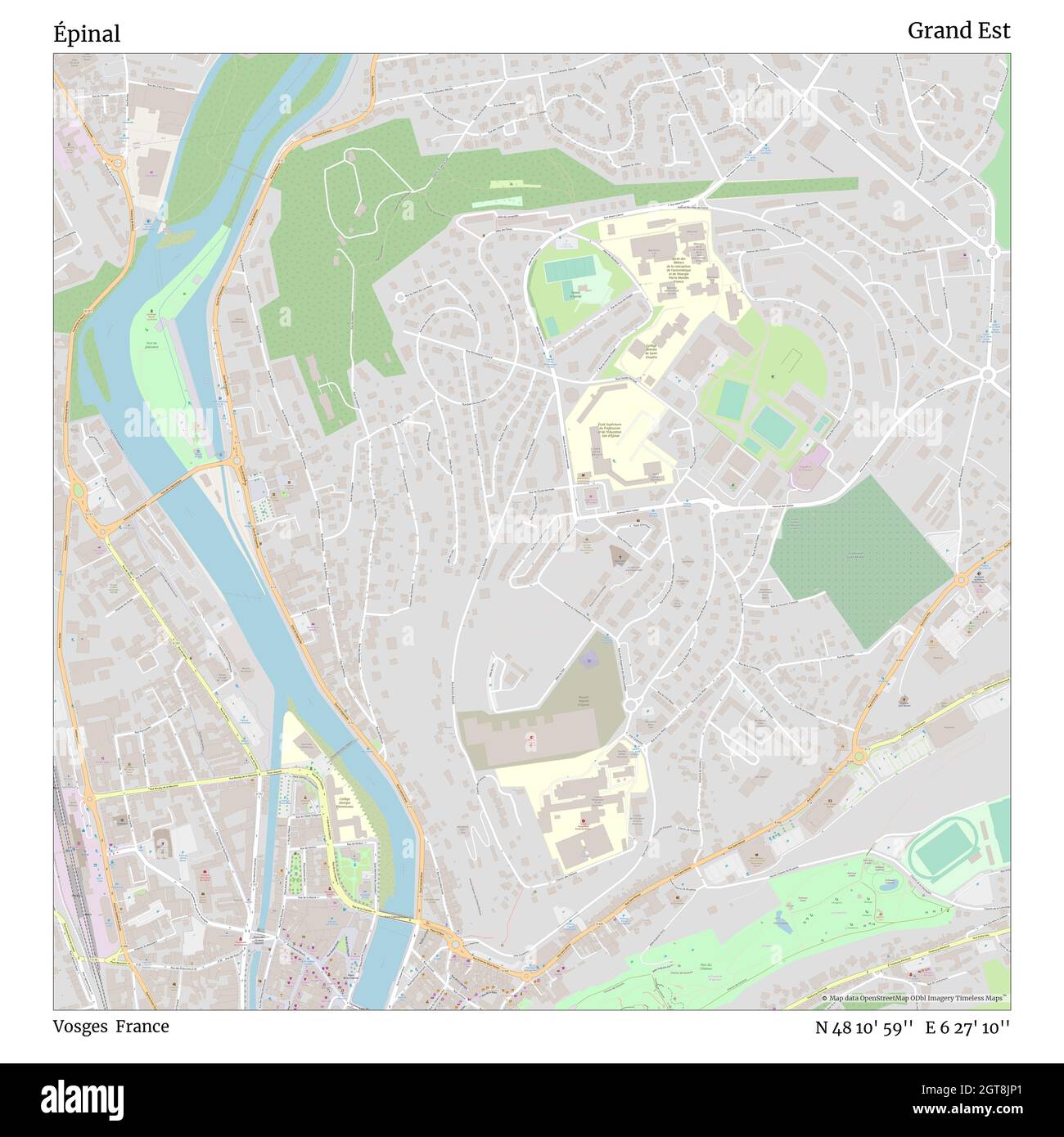 Map of epinal Cut Out Stock Images & Pictures - Alamy