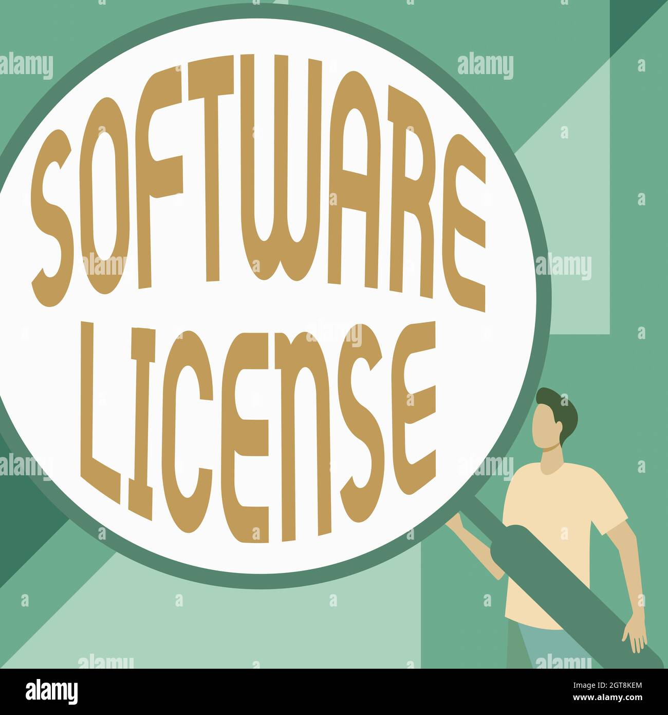 Writing displaying text Software License. Concept meaning legal ...