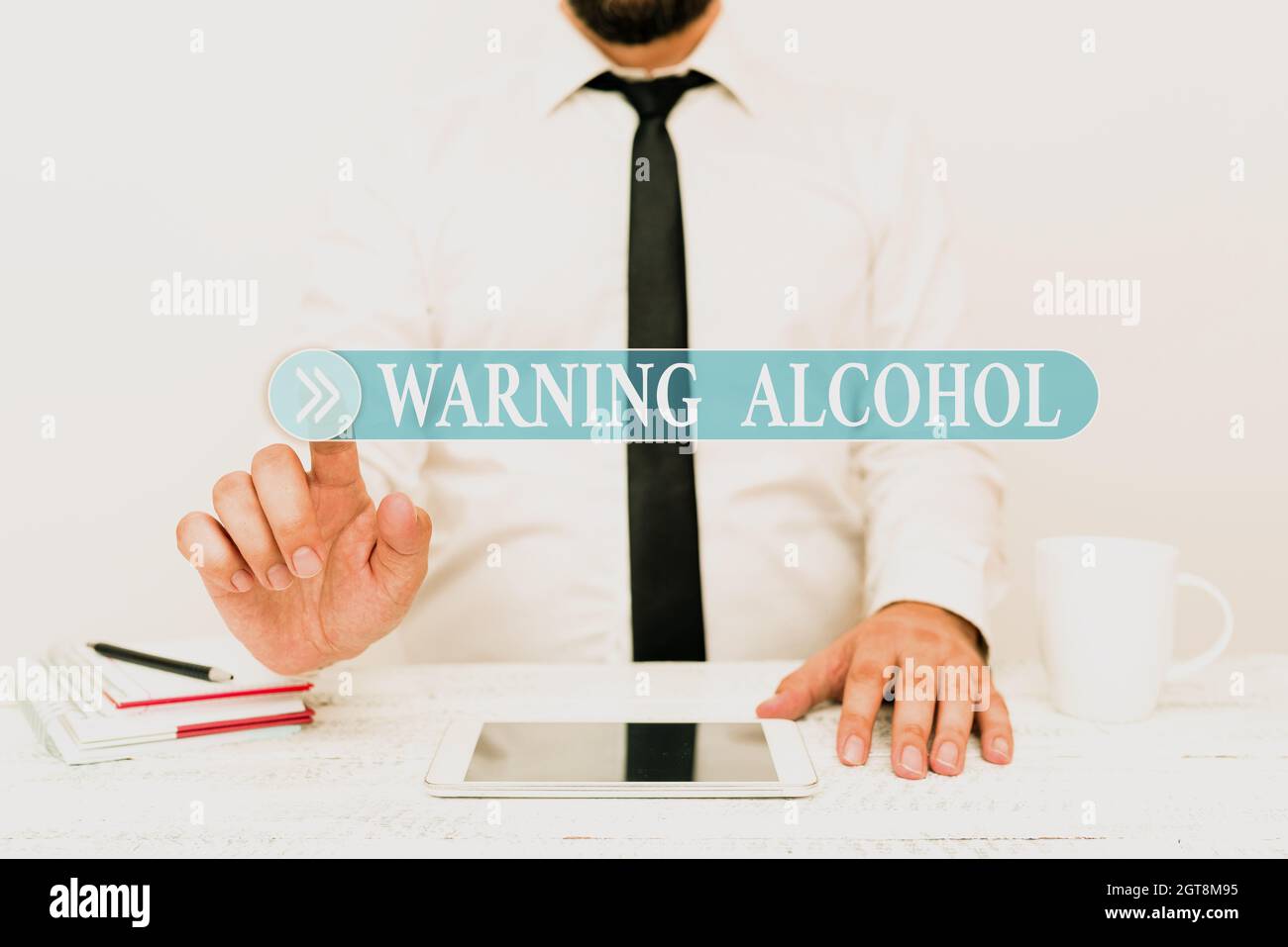 Inspiration showing sign Warning Alcohol. Concept meaning messages ...