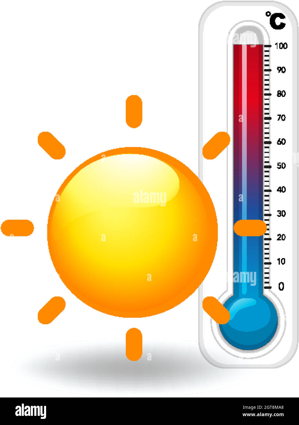 Hot sun clipart hi-res stock photography and images - Alamy