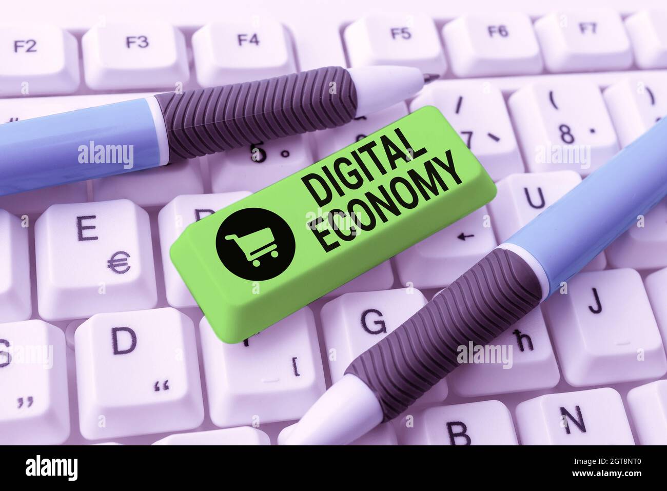 Sign displaying Digital Economy. Concept meaning worldwide network of ...