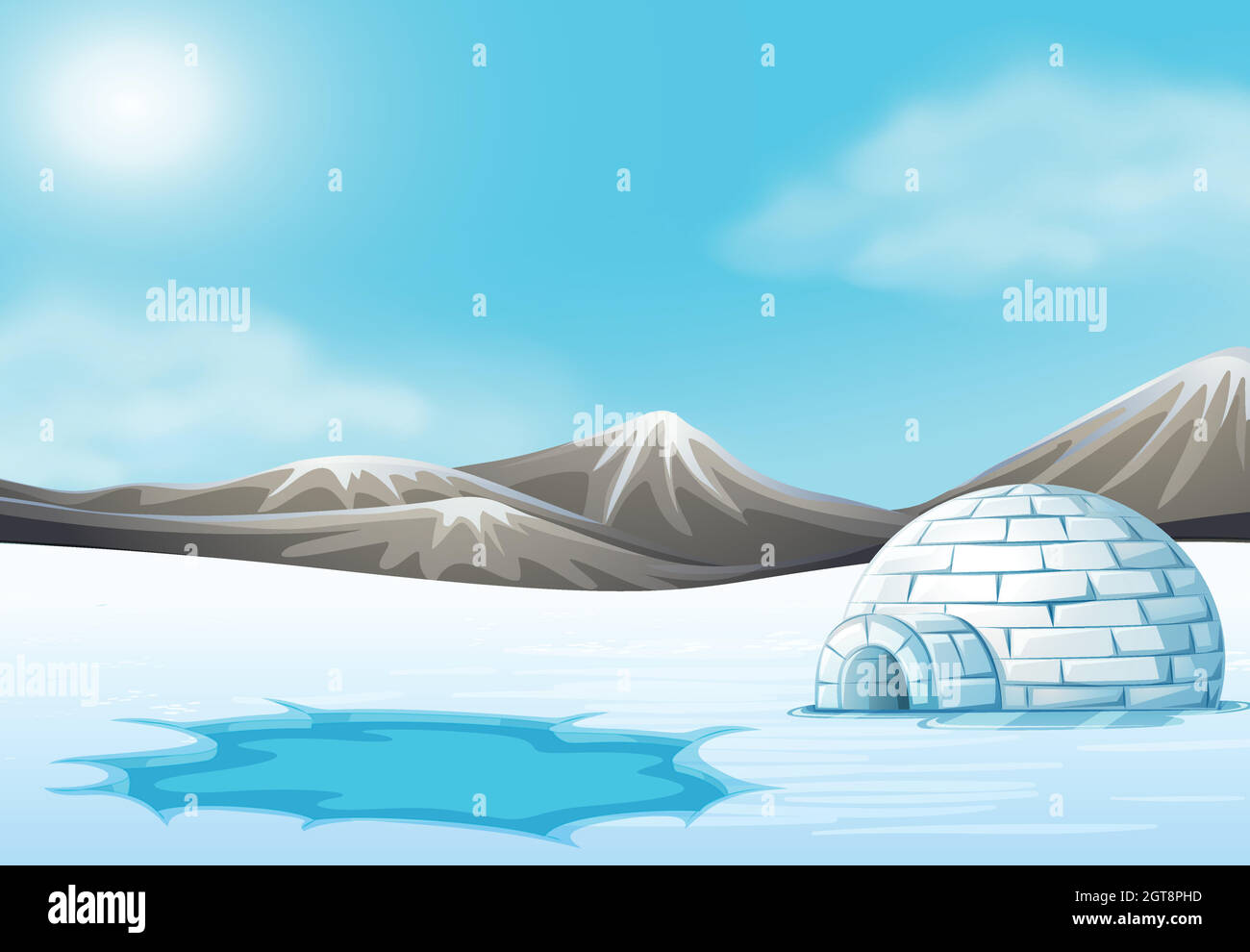 North pole arctic sign Stock Vector Images - Alamy