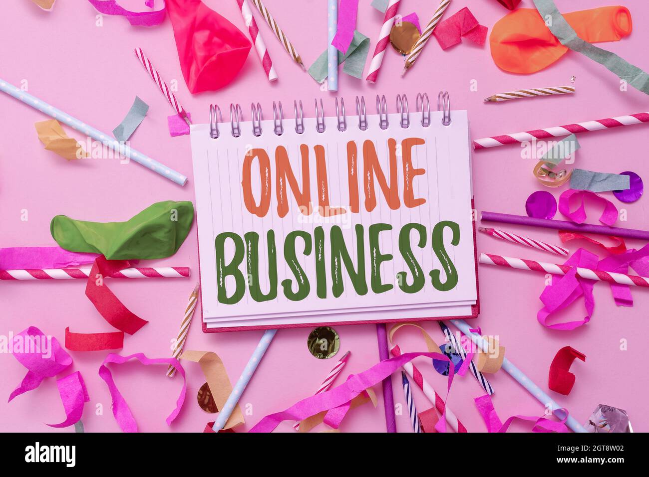 Sign displaying Online Business. Internet Concept Commercial ...