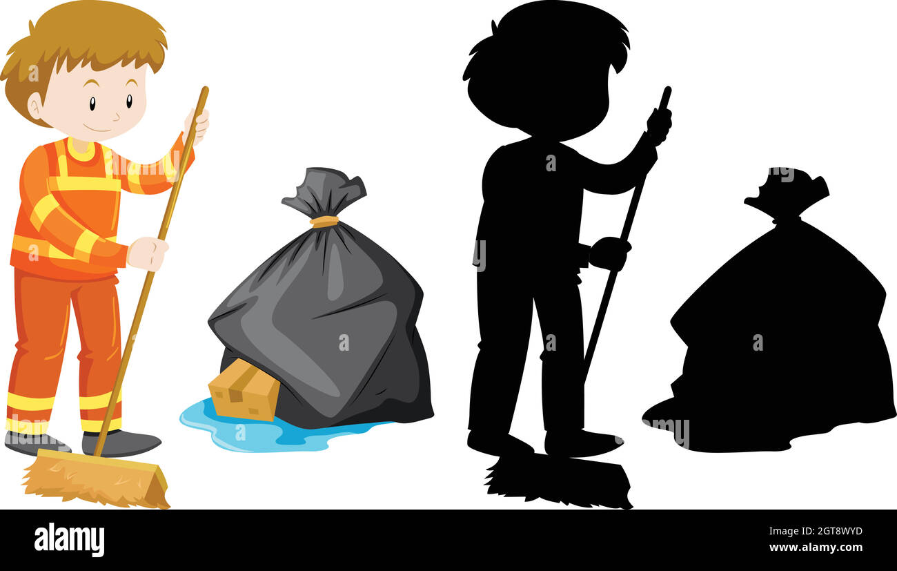 Waste cleaning Cut Out Stock Images & Pictures - Alamy