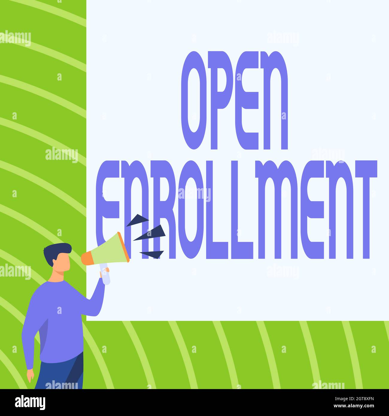 Inspiration showing sign Open Enrollment. Business showcase The yearly ...