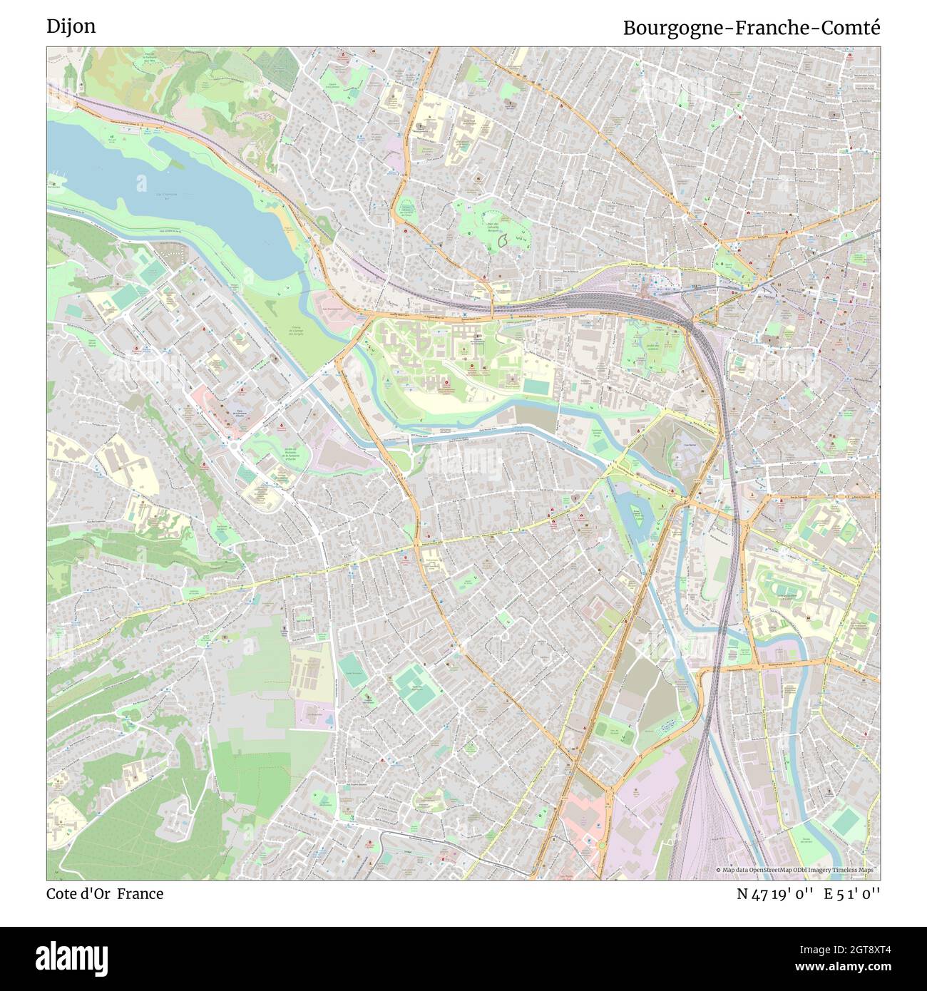 Map of dijon Cut Out Stock Images & Pictures - Alamy