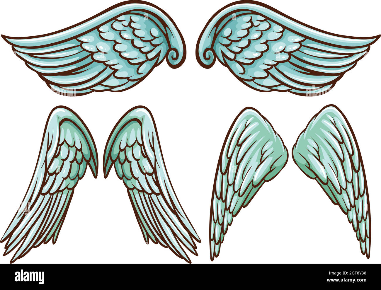 Wings texture Stock Vector Images - Alamy