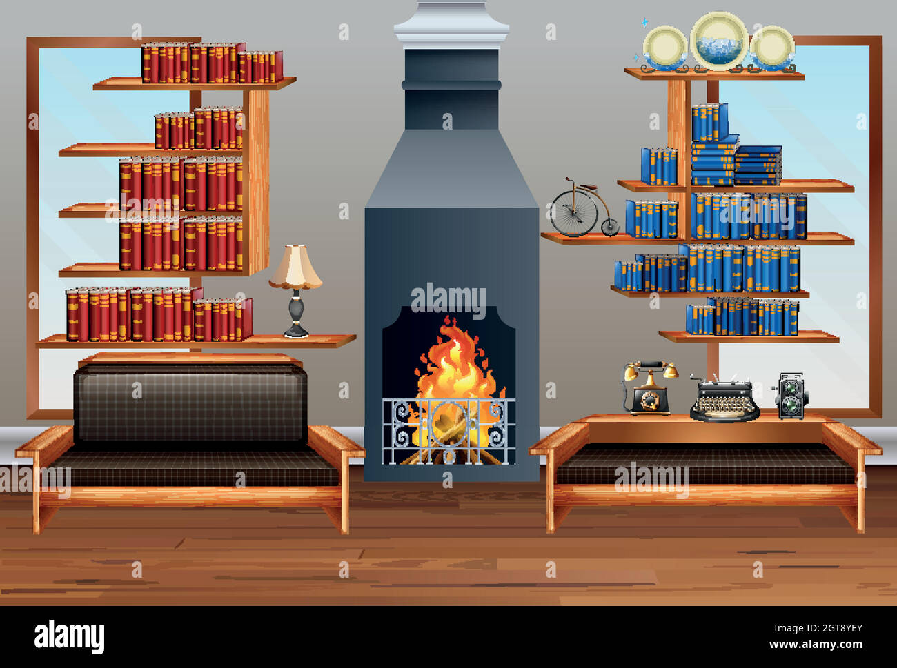 Sofa phone Stock Vector Images - Alamy