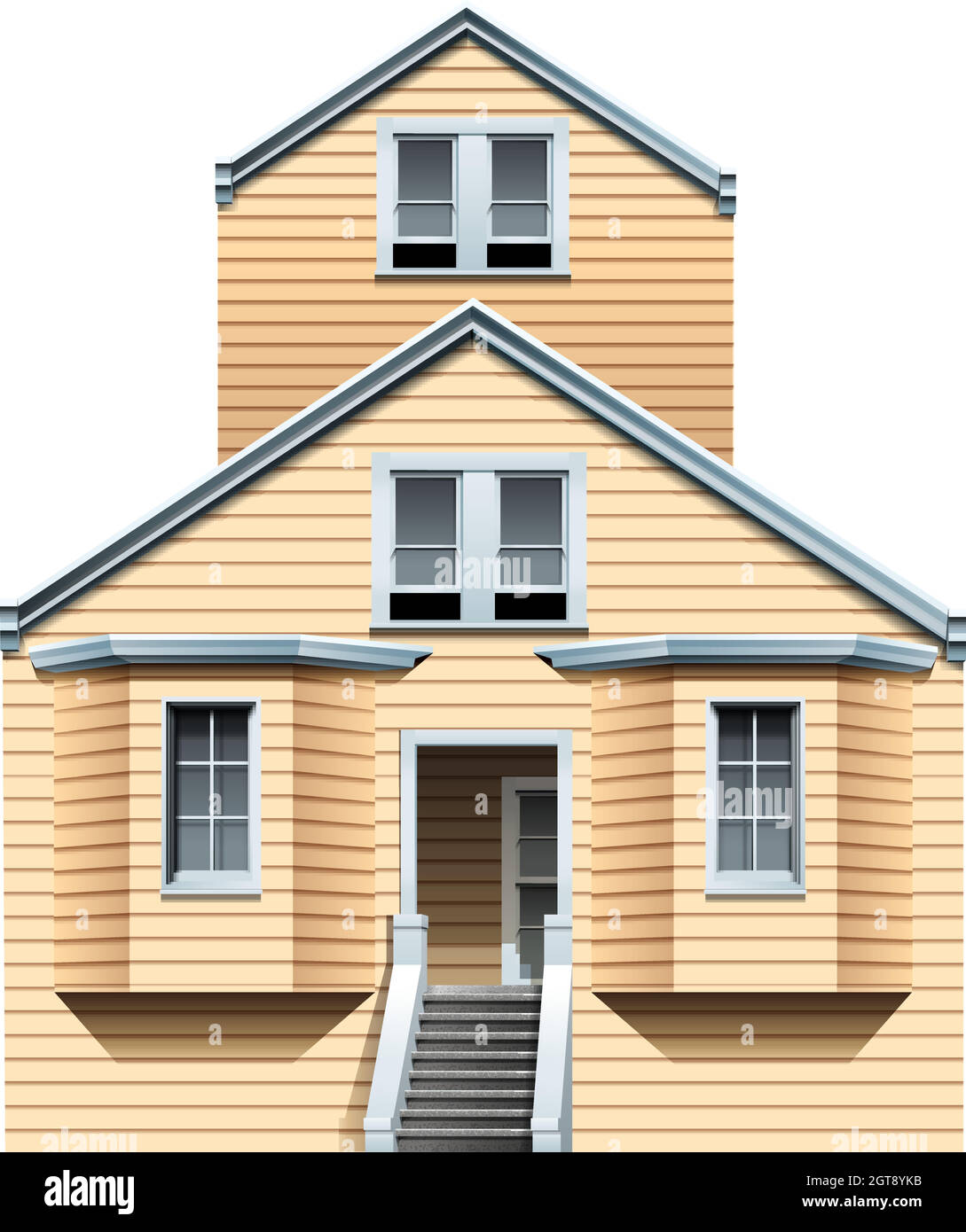 View house front windows Stock Vector Images - Alamy