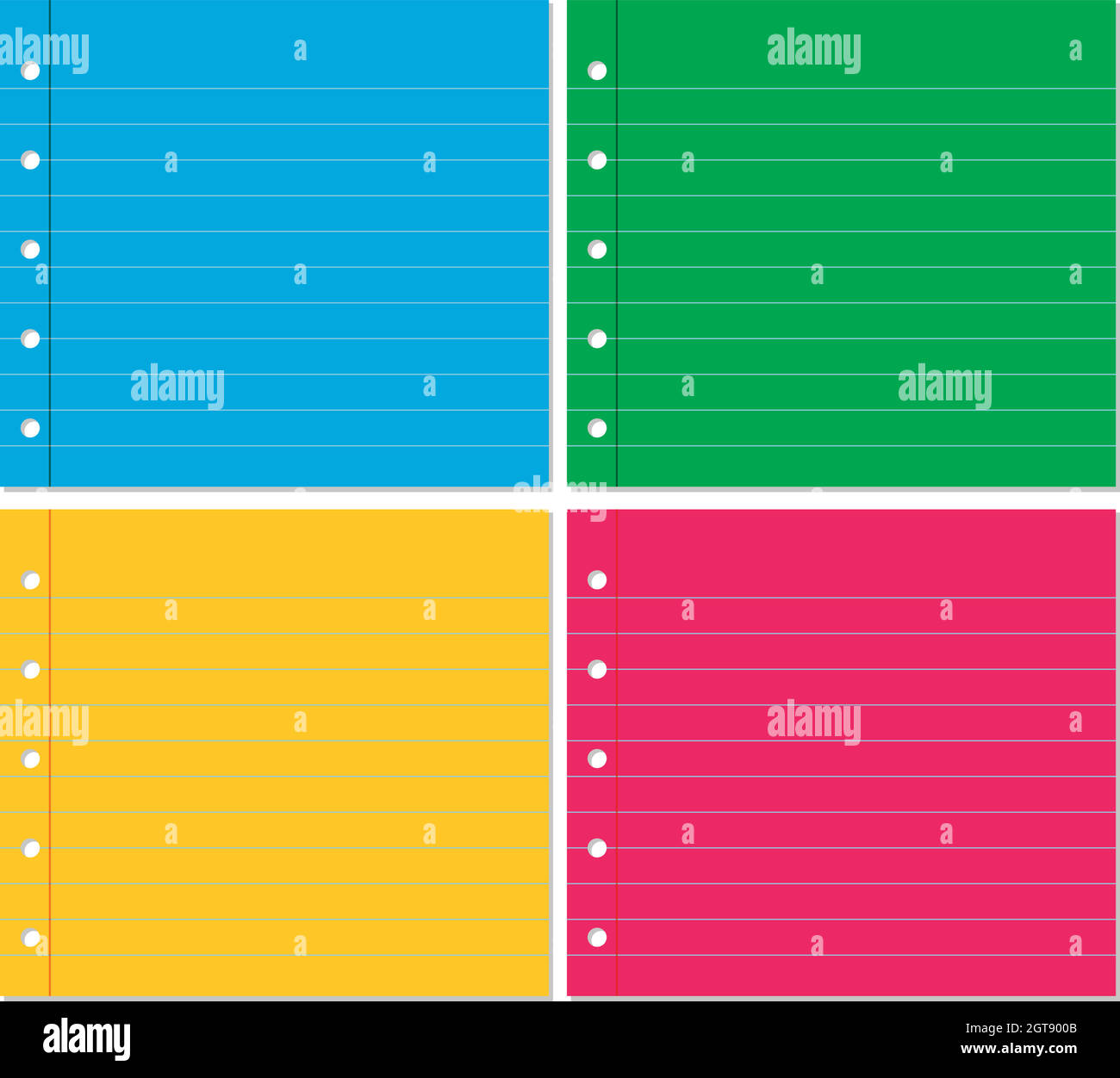 Four background with line paper in four colors Stock Vector Image & Art ...