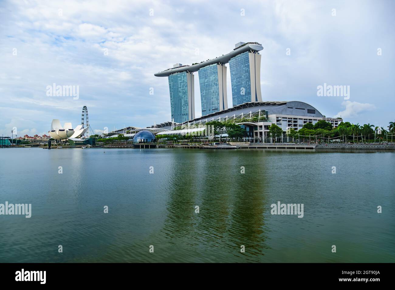 Marina Bay Sands, an integrated resort fronting Marina Bay Bayfront ...