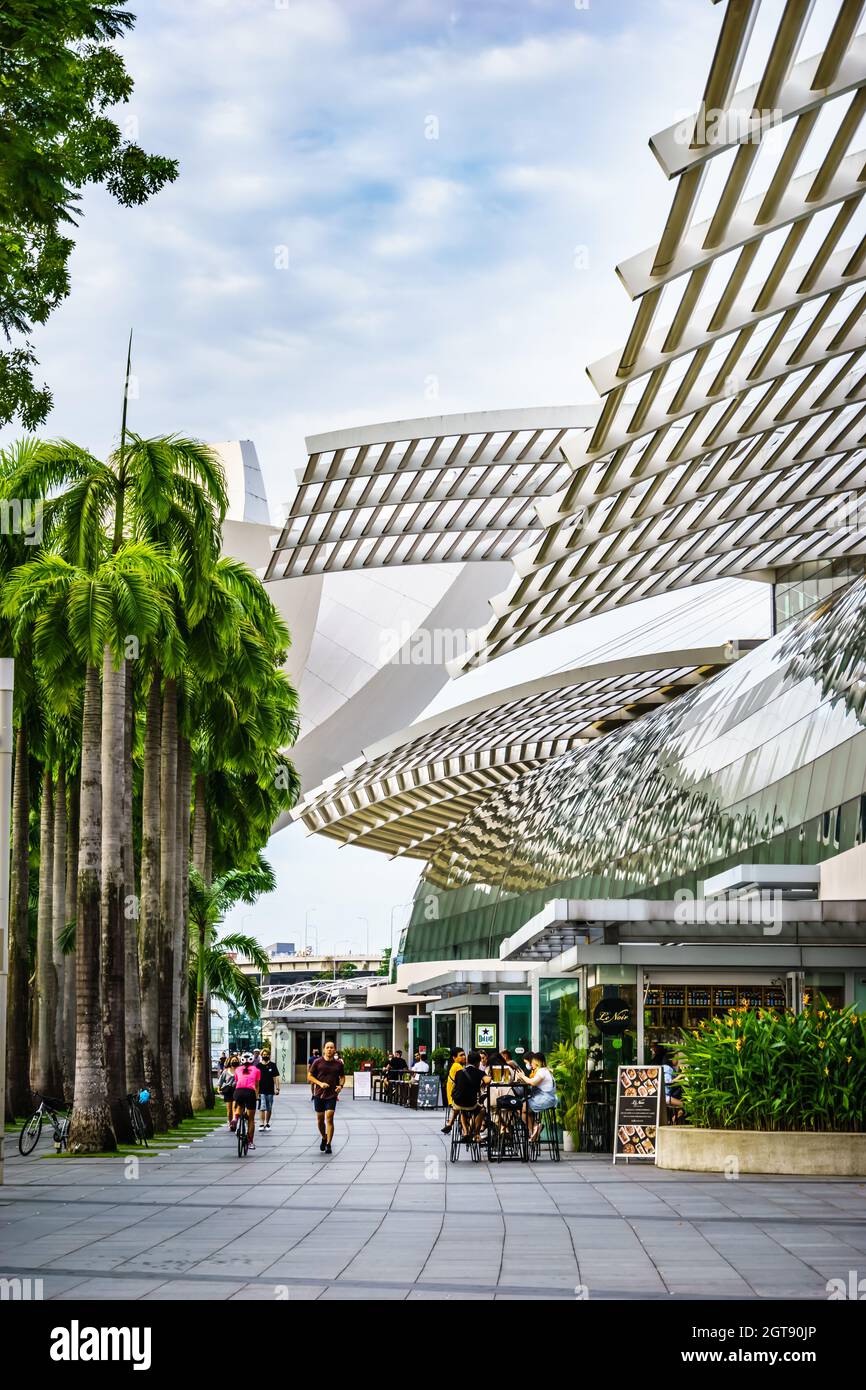 Marina Bay Sands, an integrated resort fronting Marina Bay Bayfront ...
