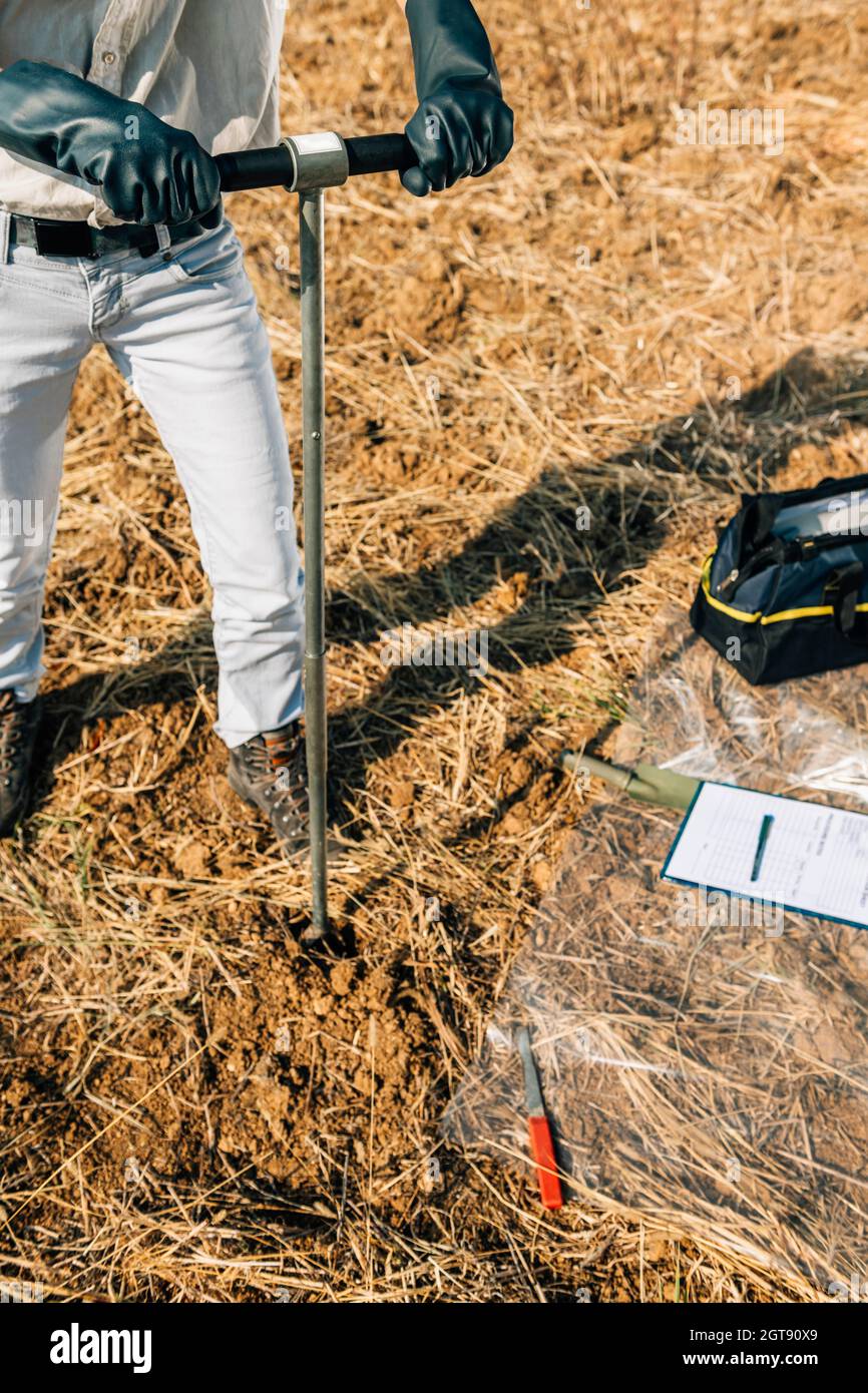 Soil sampler hi-res stock photography and images - Alamy