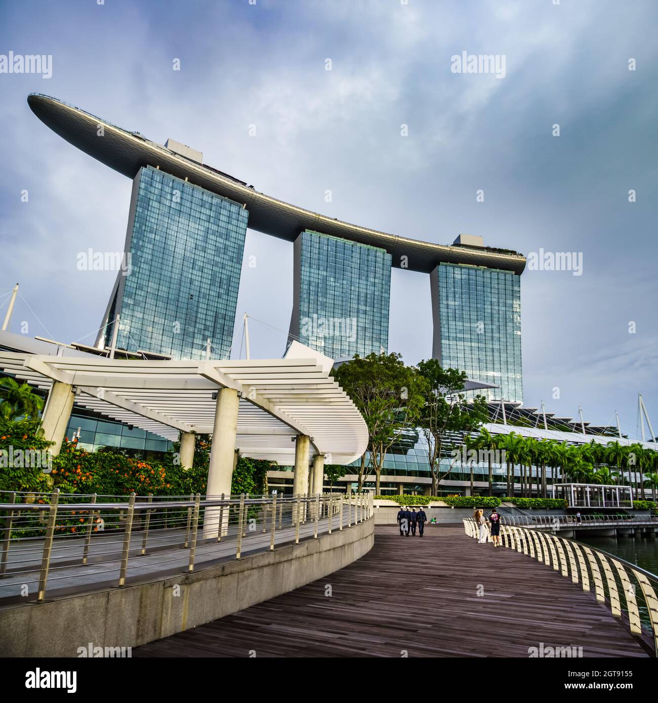 Marina Bay Sands, an integrated resort fronting Marina Bay Bayfront ...