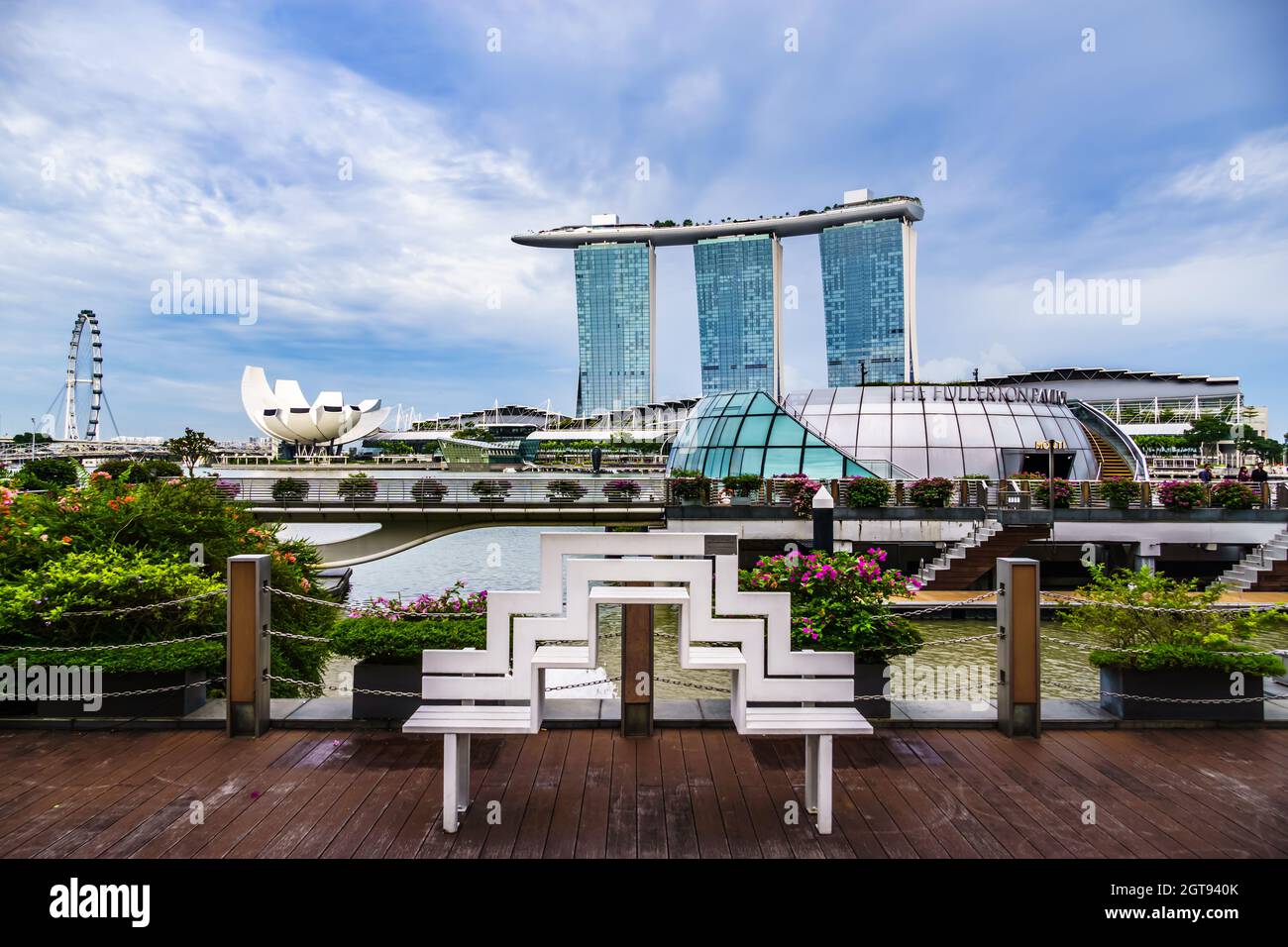 Marina Bay Sands, an integrated resort fronting Marina Bay Bayfront ...