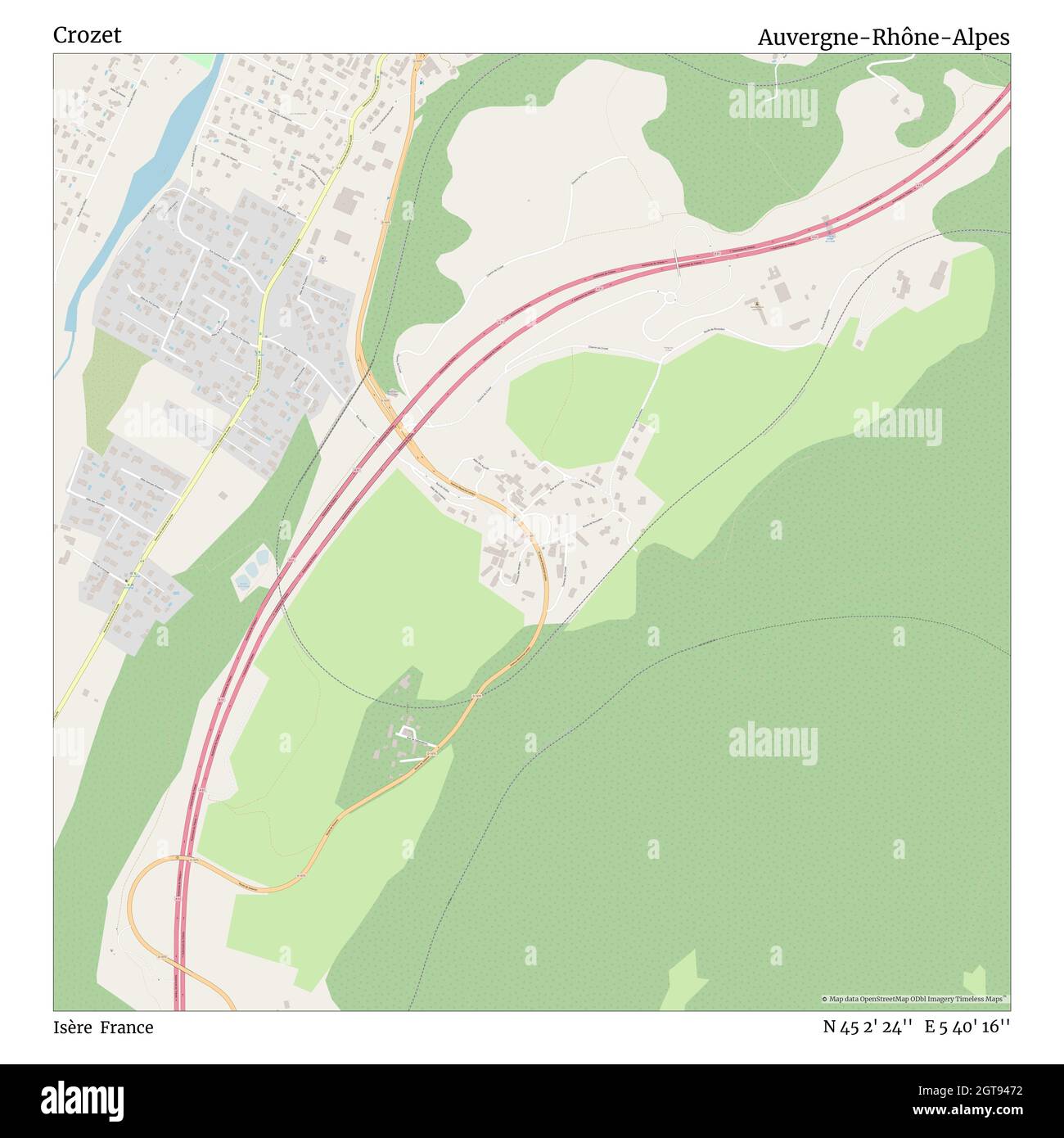 Map of crozet Cut Out Stock Images & Pictures - Alamy