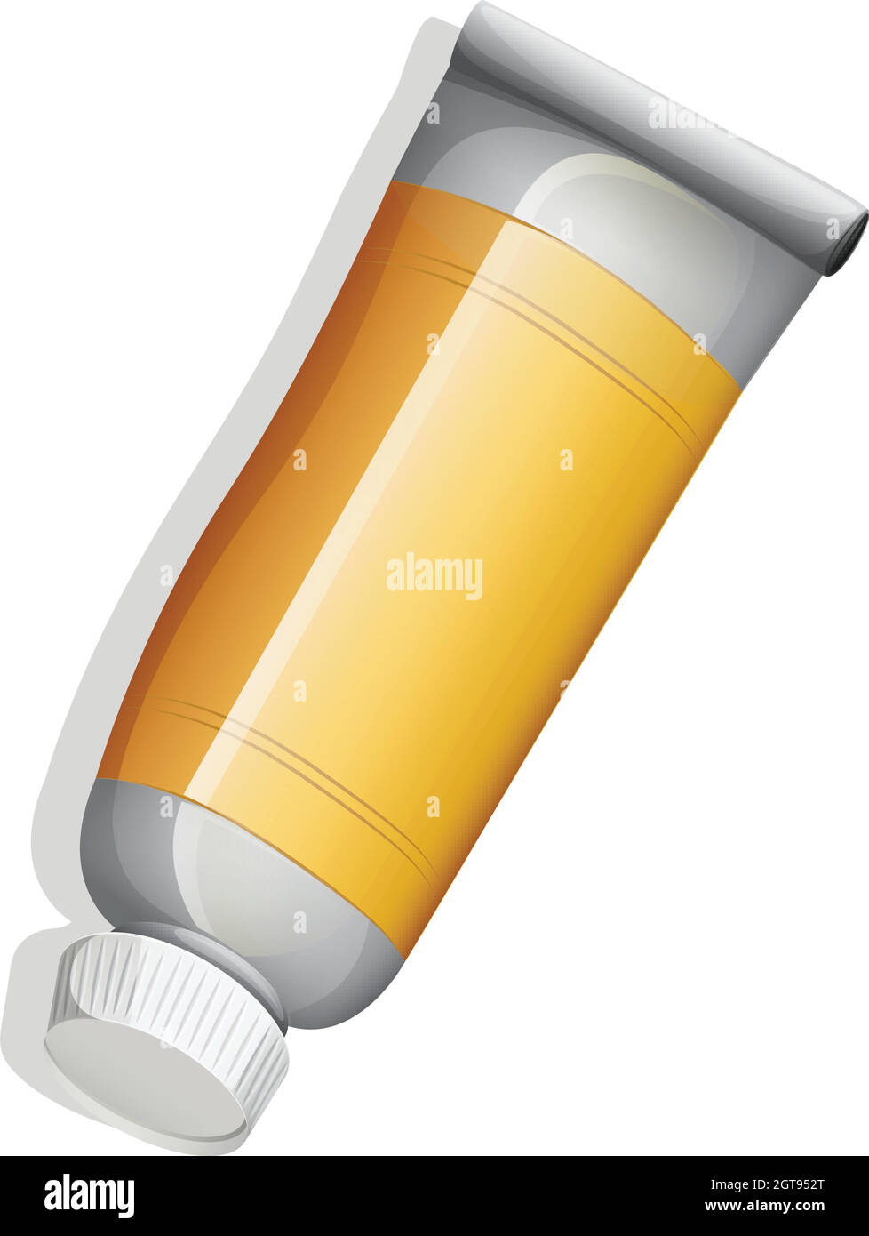 A topview of an orange medicinal tube Stock Vector Image & Art - Alamy