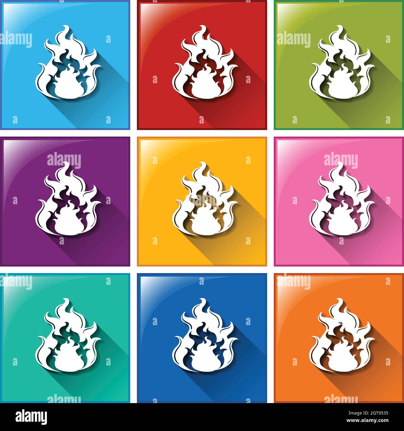 Flames art Stock Vector Images - Alamy