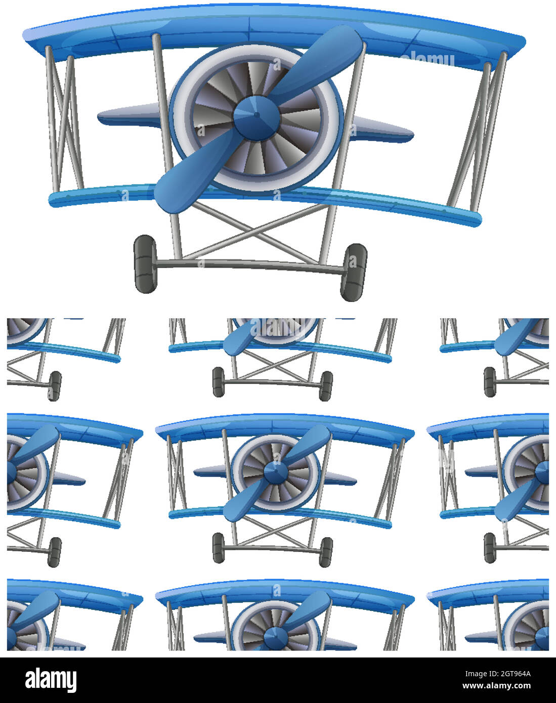 Old plane on white Stock Vector Images - Alamy