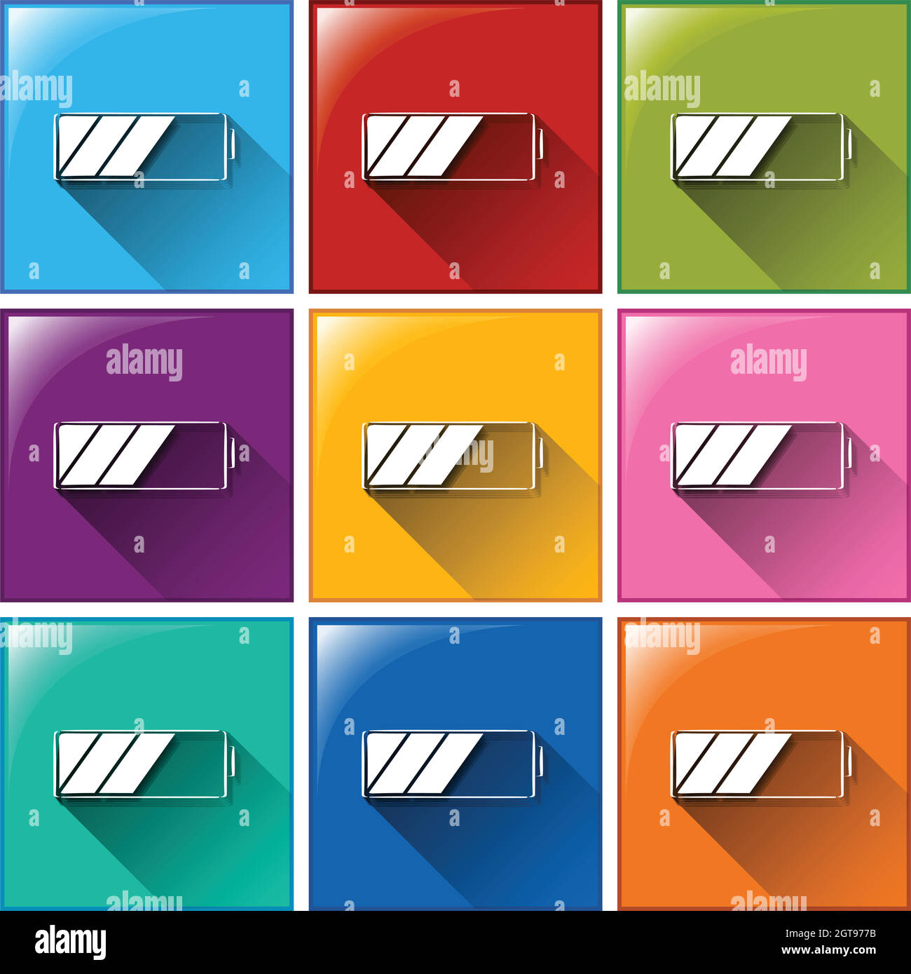 Square battery Stock Vector Images - Alamy